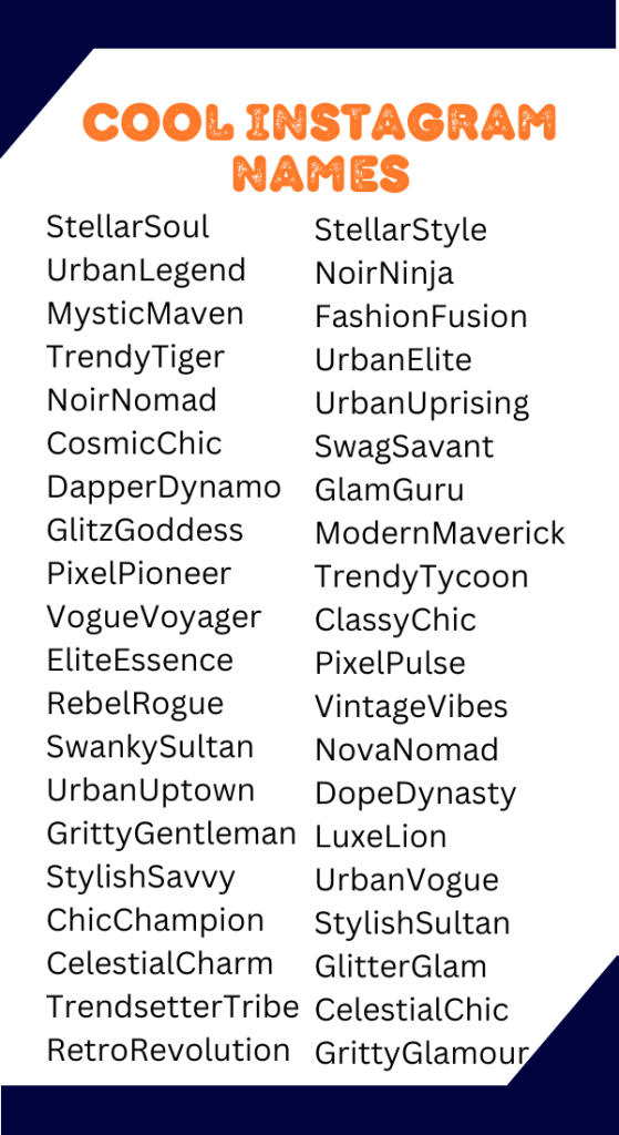 550 Cool Instagram Names Unique Creative Cute Stylish 550 Cool Instagram Names Unique Creative Cute Stylish