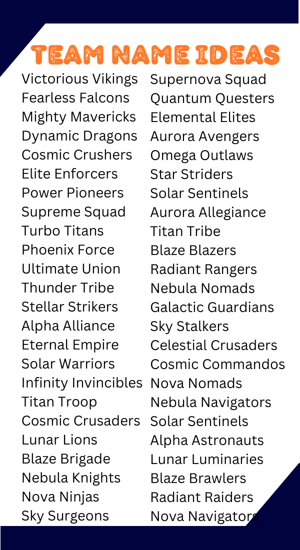 550+ Team Name Ideas Unique Cool Stylish Creative & Funny