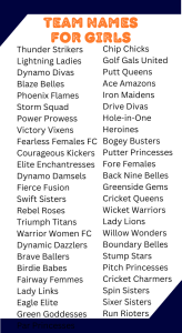 550+ Team Names For Girls Cool Unique Cute & Creative Ideas