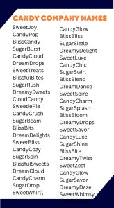 550+ Candy Company Names Unique Creative & Interesting Idea
