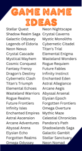 550+ Game Name Ideas Unique Cool Funny Creative & Catchy