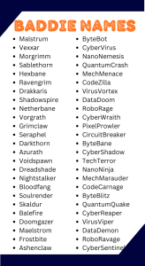 530+ Baddie Names Unique Stylish Cool Funny & Creative