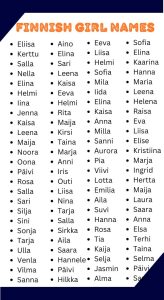 550+ Finnish Girl Names Stylish Unique Creative Swag & Cool