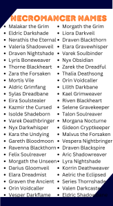 550+ Necromancer Names Stylish Creative Unique Funny & Cool