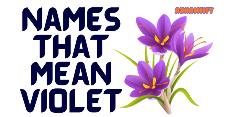530+ Names That Mean Violet Stylish Unique Creative & Cool