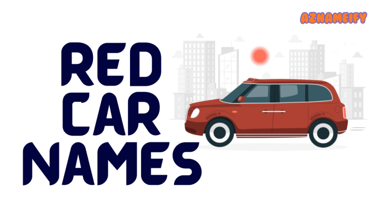 530+ Red Car Names Creative Stylish Unique Cool & Cute